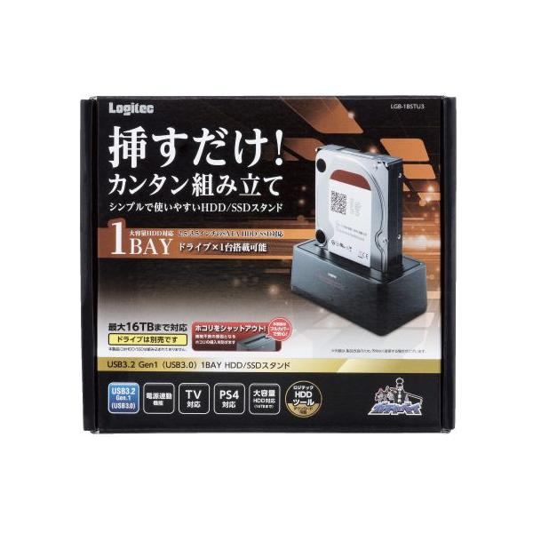 【本製品は内蔵HDD/内蔵SSDを挿すだけで簡単に組立でき、外付けドライブとして使用できるシンプルで使いやすいHDD/SSDスタンドです。】 検索キーワード:ロジテック（エレコム）|ELECOM|Logitec 記憶装置|ドライブケース メ...
