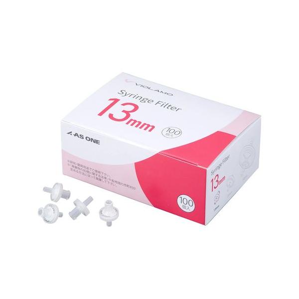 【ビオラモシリンジフィルター（親水性PVDF）0.22μm φ13mm 1箱（100個入） (1箱(100個入り))】 検索キーワード:ビオラモ（アズワン） 分離・分析ロシ|分離・分析用品（フィルター・濾紙・膜） メーカー型番:4-6101...