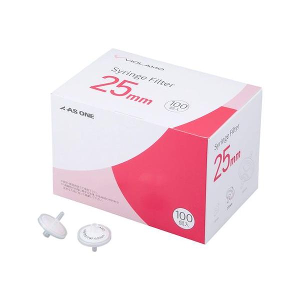 【ビオラモシリンジフィルター（親水性PTFE）0.22μm φ25mm 1箱（100個入） (1箱(100個入り))】 検索キーワード:ビオラモ（アズワン） 分離・分析ロシ|分離・分析用品（フィルター・濾紙・膜） メーカー型番:4-6099...