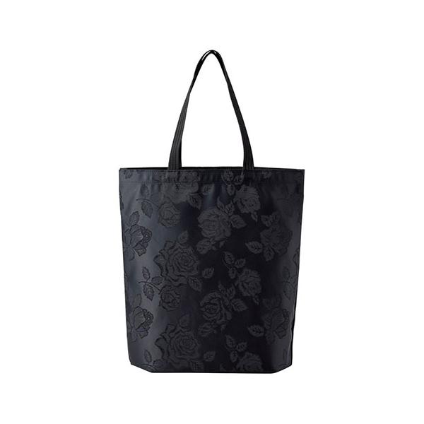 【日本製ジャガードローズエレガンス手さげ(ブラック)】 検索キーワード:ノーブランド アクセサリー|　 メーカー型番:K60414635
