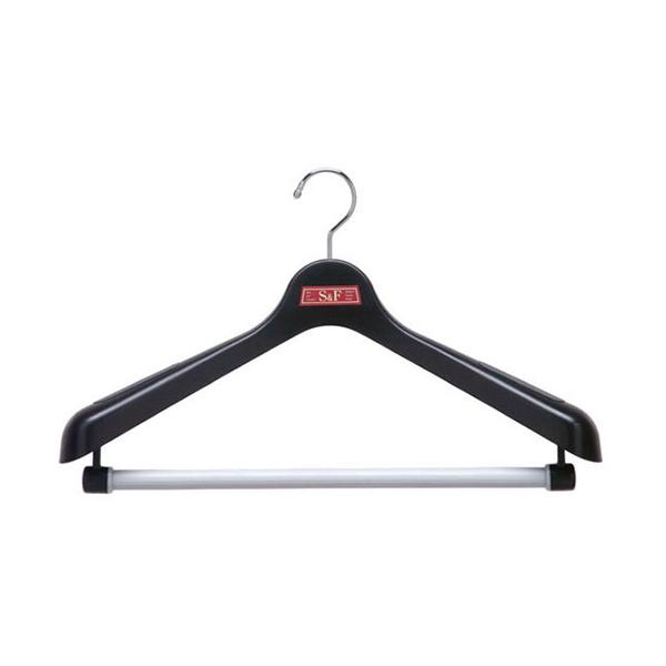 【○スーツ ジャケットハンガーの定番。○回転式のバーで、取り出す際はスラックスを引っ張るだけ。○両肩にすべり止めラバーが付いています。○肩幅も40 45 50cmと3サイズ揃っているので、ご自分に合うサ】 検索キーワード:　 ファイル／ケー...