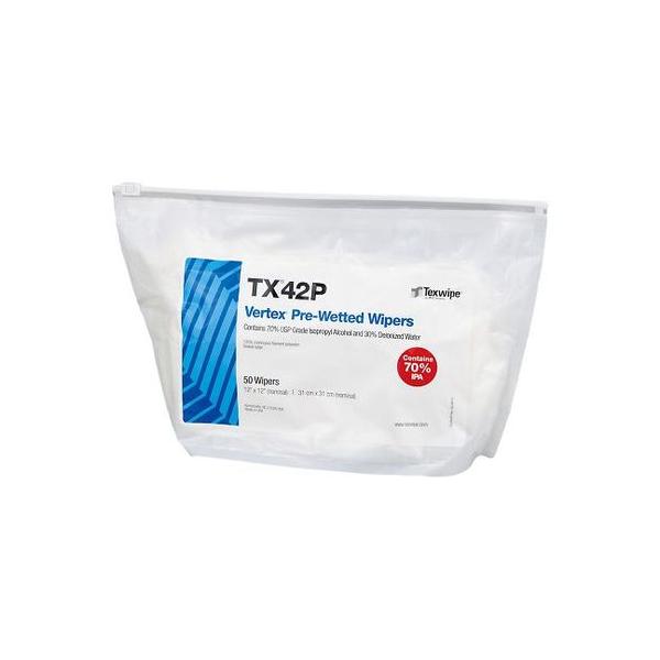 【クリーンルーム用プリウェットワイパーです。】 検索キーワード: 汎用器具・消耗品 テープ・ラベル・紙製 ワイパー|テックスワイプ（Texwipe） テープ・ラベル・紙製|ワイパー メーカー型番:TX42P
