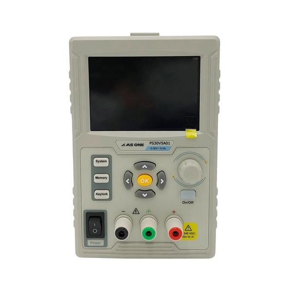 【直流安定化電源 0〜30V/0〜5A  (1個)】 検索キーワード: 物理・物性測定器 電気計測機器 電気計測機器|アズワン 電気計測機器|電気計測機器 メーカー型番:PS30V5A01