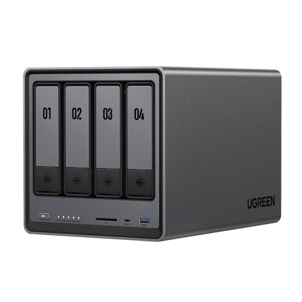 【NASync DXP4800 4-Bay デスクトップ NAS、Intel N100 クワッドコア CPU、8GB DDR5 RAM、32G eMMC、2 * 2.5GbE、2 * M.2 NVMe スロット4…】 検索キーワード:ＵＧＲ...