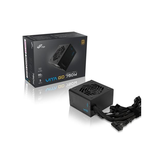 【ATX 3.1・PCIe 5.1対応、750Wには12V-2x6コネクター搭載 80PLUS GOLD認証・ケーブル直付け式電源ユニット】 検索キーワード:ＦＳＰ パーツ|電源ユニット メーカー型番:VITA-750GD VITA750GD