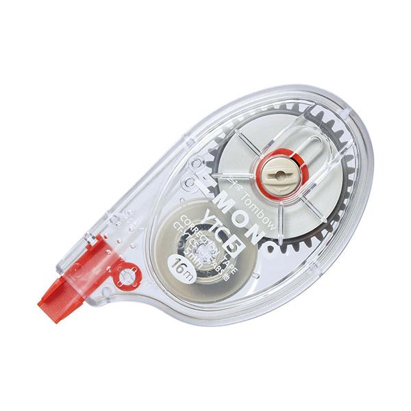 【ヨコ書きの文書に引きやすいヨコ引きタイプ。コンパクトなボディにつまった大容量16メートル巻きが頼もしい、使いきりタイプの修正テープです。】 検索キーワード:トンボ鉛筆|Tombow Pencil 筆記用具|筆記用具 メーカー型番:Tomb...