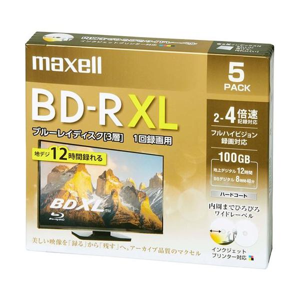 【マクセル株式会社】 検索キーワード:Ｍａｘｅｌｌ 記憶メディア|Blu-ray Disc メーカー型番:BRV100WPE.5S