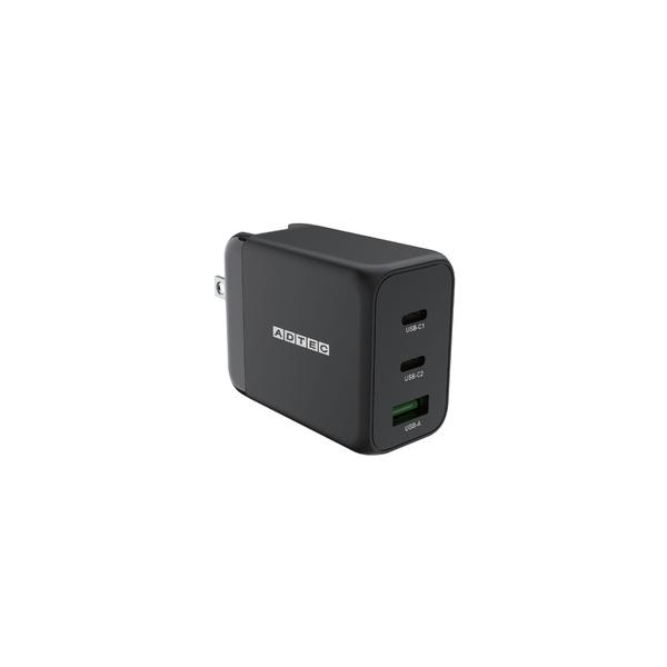 【USB-C 2ポート、USB-A 1ポートとコンパクトなボディに3つに機器に接続可能。多くのデバイスを接続する方に便利です。】 検索キーワード:アドテック モバイルアクセサリー|AC・充電器（モバイル） メーカー型番:APD-V065AC...