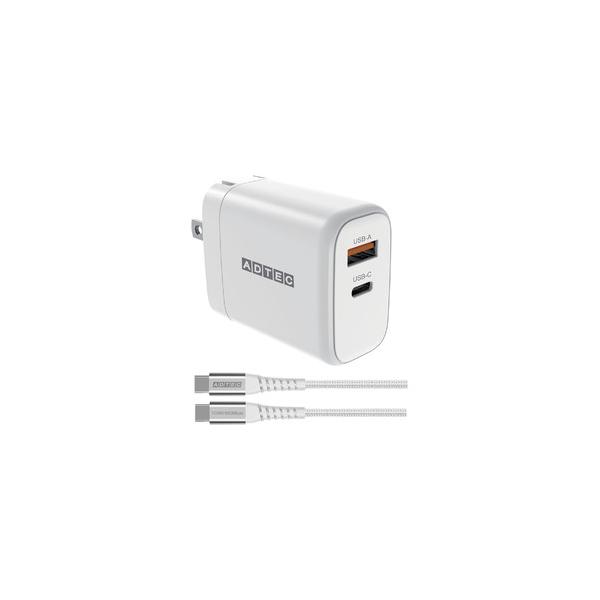 【タブレット、スマホ、モバイルルーターなど同時にデバイスを接続する方に便利です。】 検索キーワード:アドテック モバイルアクセサリー|AC・充電器（モバイル） メーカー型番:APD-V065AC-WC20U2-WH APDV065ACWC2...