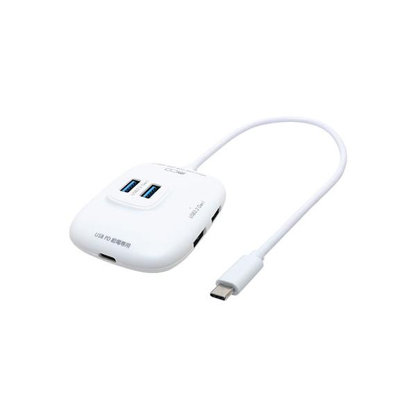 【USB PD対応でPCに給電しながらデータ転送可能! USB Type-C端子を4ポートのUSB3.2Gen1(USB3.0)に変換】 検索キーワード:ミヨシ サーバー本体|サーバー ラックマウント メーカー型番:UDS-HH01P/WH...