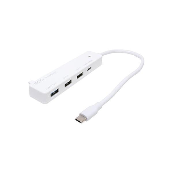 【1つのUSB Type-Cポートから3つのUSB A機器が使用可能に USB PD(最大100W)給電しながら使える】 検索キーワード:ミヨシ アクセサリー|メディアケース メーカー型番:USH-CA32P/WH USHCA32P/WH