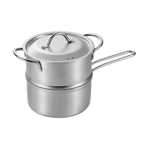 【 優れた耐久性と保温性を誇るステンレス製。 少量の蒸し物に便利なコンパクトサイズ。 下鍋は片手鍋としても使えます。】 検索キーワード:　 キッチン用品|調理用品 メーカー型番:EJS-501 EJS501