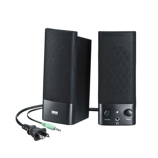 【実用最大出力5Wでヘッドホンジャックを搭載したマルチメディアスピーカー】 検索キーワード:サンワサプライ|SANWA SUPPLY オーディオ機器|スピーカー メーカー型番:MM-SPL2N3 MMSPL2N3