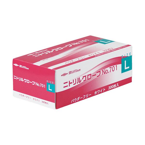 【【食品衛生法適合】省スペースのスマートパック採用。1枚ずつ取り出しやすい、食品衛生法適合のニトリルグローブ。】 検索キーワード:共和 保護・手袋・ウエア２|一般手袋 メーカー型番:NO.701-L NO.701L