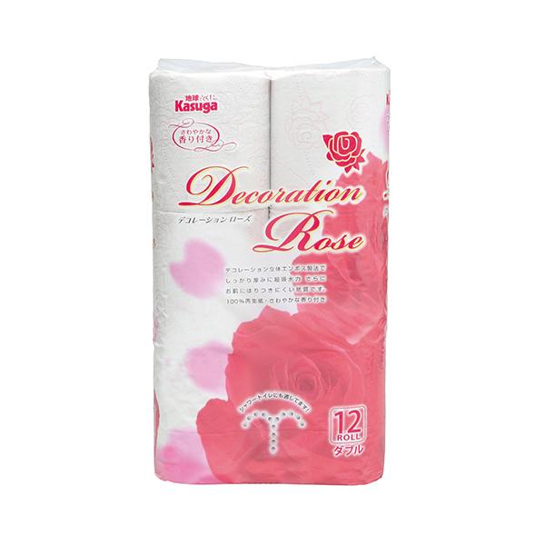 【立体カラーエンボスでトイレを華やかに演出。】 検索キーワード:春日製紙工業 家庭用インテリア／雑貨|　 メーカー型番:デコレ25M12RP