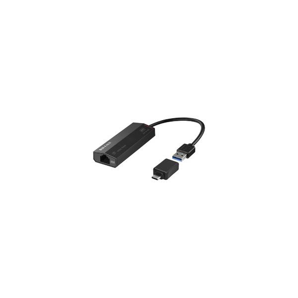 【PCをGiga越えインターネット回線に接続。2.5Gbps対応 USB 3.2 (Gen1)用 LANアダプター】 検索キーワード:バッファロー ネットワークインターフェイス|LANインターフェイス メーカー型番:LUA-U3-A2G/C...