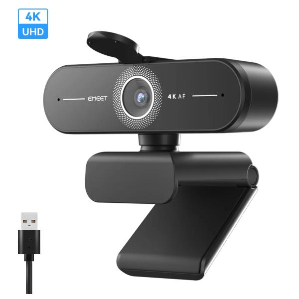 【Shenzhen eMeet technology Co..Ltd.。EMEET SmartCam C60E 4K Black】 検索キーワード:　 入力装置|ウェブカメラ メーカー型番:E3124