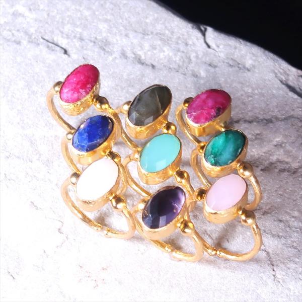 ブランドnanotta （ANTICO / アンティコ シリーズ)  アンティーク &amp; ヴィンテージ コレクション商品nanotta アンリファインドカット 天然石 リング 指輪 アンティーク ゴールド K22 22金 22K トル...