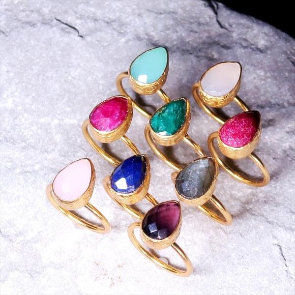 ブランドnanotta （ANTICO / アンティコ シリーズ)  アンティーク &amp; ヴィンテージ コレクション商品nanotta アンリファインドカット 天然石 リング 指輪 アンティーク ゴールド K22 22金 22K トル...