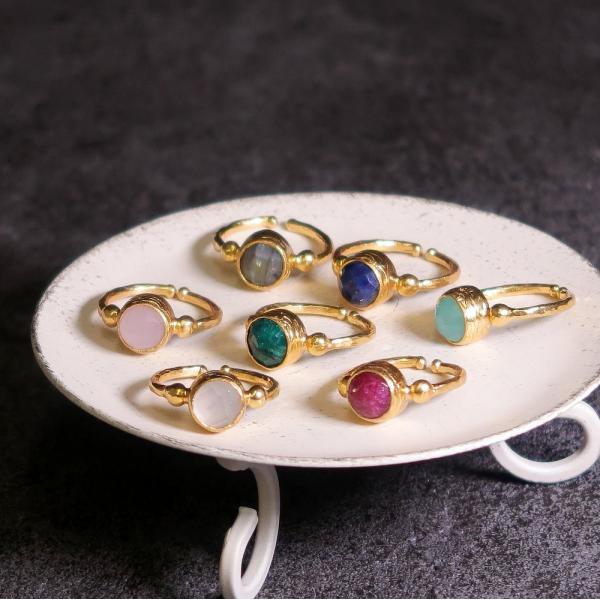 ブランドnanotta（ナノッタ） アンティーク &amp; ヴィンテージシリーズANTICO（アンティコ）コレクション22K アンリファインド商品nanotta アンリファインドカット 天然石 リング 指輪 アンティーク ゴールド K22...