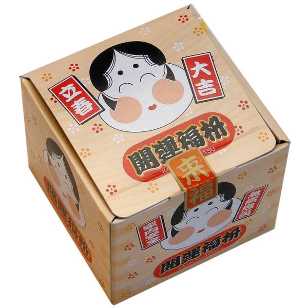 小さな紙桝に九州産煎り大豆の小袋をセットした商品です。より手軽に節分を楽しみたいという方に人気の商品です。また、幼稚園などの施設でのイベントで、「豆まき用の豆は沢山必要ないけど桝は人数分必要」といったお客様に人気の商品です。桝箱には食べ物に...