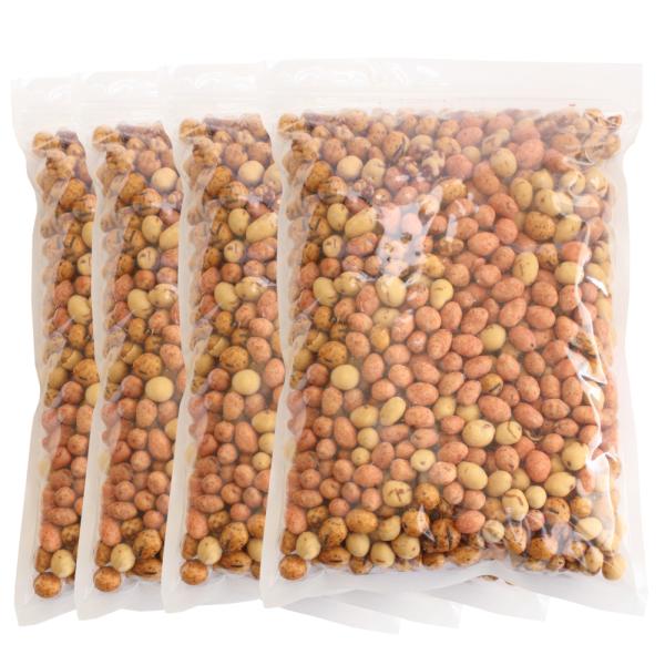 【発売日：2020年09月05日】いか味、えび味、ピリ辛しょうゆ味、黒胡椒味の小粒豆菓子をミックスしました。彩り豊かな味わいがお楽しみいただけるWEB限定販売商品です。日々のおやつやちょっとしたおつまみに大活躍の一品です。商品名：こつぶミッ...