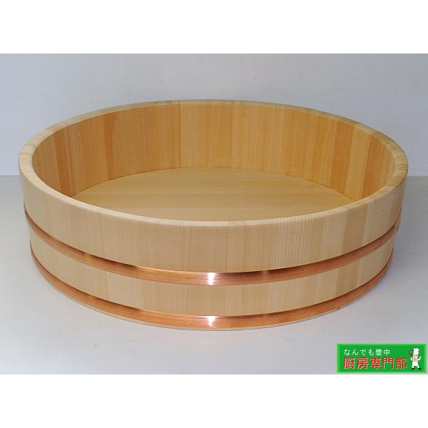 ◆【未使用】◆飯台 木製 銅タガ 66cm 飯切り 寿司桶 約5升◆