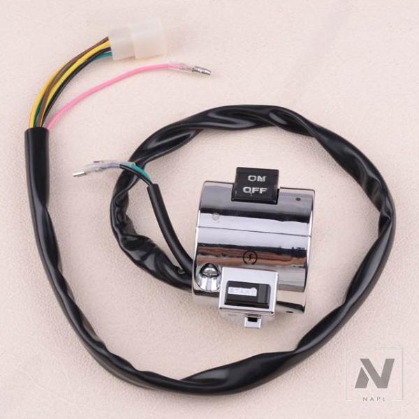 バイク 右ハンドルスイッチスタートユニット 50 125CC BENZHOU YIYING ZNEN ZN50QT-H-20■仕様 【爆買】高懸念化学物質:なしブランド名:BELER原産国:中国材質:金属＆プラスチック色:クローム＆ブラック...