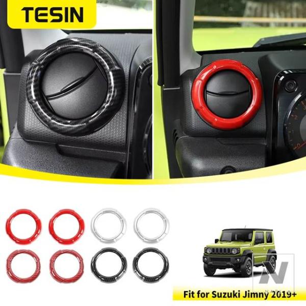 スズキ ジムニー 2019-24 エアコン吹き出し口装飾カバーリング■仕様 【爆買】高懸念化学物質:なし外部試験認証:ISO9000ブランド名:TESIN原産国:中国タイプ:インテリアモールディング素材:ABS互換性:スズキジムニー2019...