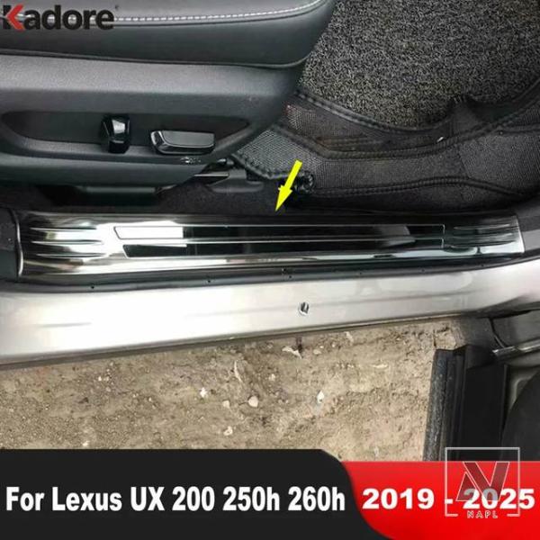 レクサス UX200 UX250H UX260H 2019-2023 2024 2025 ドアシルスカッフプレートカバートリム カーウェルカムペダルガードパッド■仕様 【爆買】高懸念化学物質:なし幅:15cm長さ:65cm外部試験認証:IS...