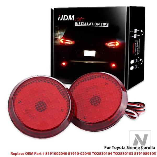 日産 トヨタ 2個 LED ブレーキ ストップ ハザード灯 /キャシュカイ/トレイル /カローラ テール リア バンパー リフレクター フォグランプ■仕様 【爆買】高懸念化学物質:なし認証:ISO9000 CE ROHS ISO9001機能...
