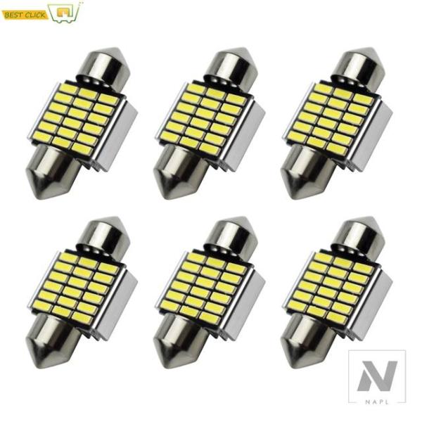 6ピース/パックフェストゥーン 31mm LED 電球 C5W ライト CANBUS 自動ドームステップウェルランプ SV8.5 DE3175 DE3022 DE3021 3021 6428 3022■仕様 【爆買】重要な化学物質:なし車両...