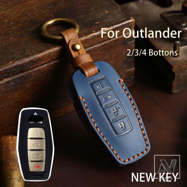 三菱 2/3/4ボタン 革キーケース FOB シェル KEYCHIAN 2022 2023 アウトランダー車スマートキーリモートカバーアクセサリー■仕様 【爆買】懸念の高い化学物質: なし素材の種類: 最上層レザー原産地:中国 中国本土