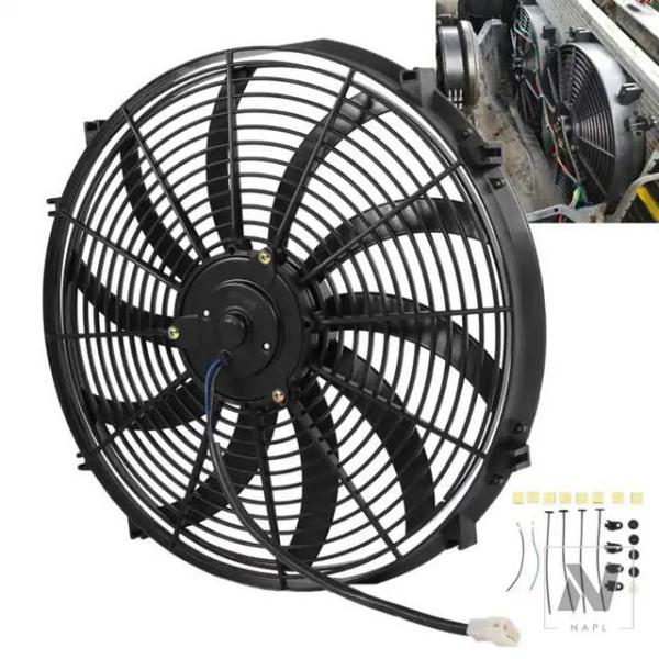 16インチ 10 ブレードカーエアコン電動ファンプッシュプル交換トラック RV DC 12V 120 ワットラジエーターファン■仕様 【爆買】重要な化学物質: なしその他の部品番号: インタークーラー ファン製造国/地域: CN 交換部品番...