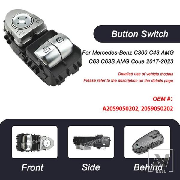 メルセデス ウィンドウリフトスイッチ フロント左 A2059050202 2059050202 C300 C43 AMG C63 C63S AMG COUE 2017-2023■仕様 【爆買】重要な化学物質:なし特殊機能:車のパワーウィンド...