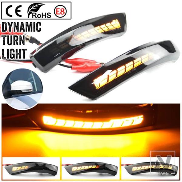 フォード 2個 フォーカス MK4 AB BJ 2019 -2020 ダイナミックウインカー LED ウィンカーサイドミラーライトインジケーター■仕様 【爆買】車両ブランド/モデル:フォード電圧:12Vインターフェースタイプ:T10(W5W...