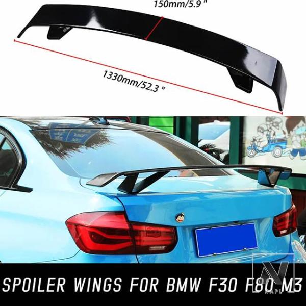 BMW 3 F30 F35 F80 M3 320I 325I 330I 2013 14 15 16 17 18 19 カーボン ABS リアトランクリッドスポイラー翼■仕様 【爆買】車両への配置:リアトランク蓋製造国/地域:中国本土特殊機能...