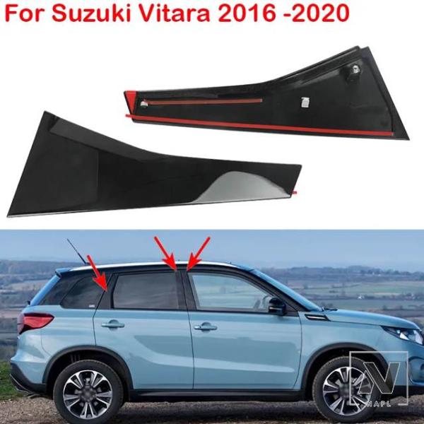 スズキ VITARA アクセサリー 2016-20 車部品フロントドアリアドアピラートリム装飾アウターガーニッシュカバー■仕様 【爆買】重要な化学物質:なしモデル:リアドアピラートリム適合:2016 2017 2018 2019 2020重...