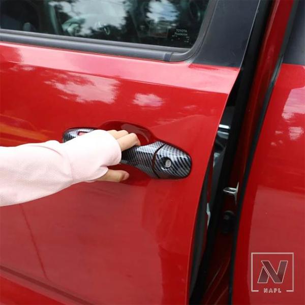 トヨタ タコマ 2016-2022 ABS ブラック/カーボンドアハンドルカバートリムステッカーカーアクセサリー■仕様 【爆買】重量:300g高さ:10cm幅:20cm長さ:30cm外部テスト認証:ISO9001モデル:OC18146年:2...