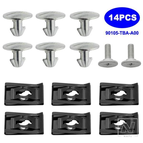 ホンダ 14PC エンジンアンダーカバーネジボルトアクセスピンネジフェンダークリップ アコード 90674-TY2-A01 90105-TBA-A00■仕様 【爆買】重量:0.08KG外部テスト認証:ISO9001モデル:エンジンカバーピン...