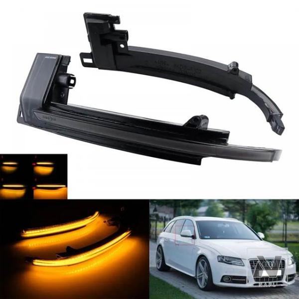 アウディ A3 8P A4 S4 A5 A6 A8 Q3 ダイナミックウィングミラー LED インジケーターシグナルライト■仕様 【爆買】高懸念化学物質:なしブランド名:ANGRONGタイプ:サイドミラー信号ウインカー原産国:中国色:黒ピー...