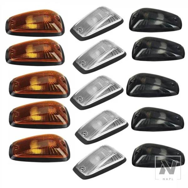 シボレー マーカーランプ 5個 LED キャブルーフトップ ランニングライト トラック SUV GMC 1988-2002スモーククリアレンズ■仕様 【爆買】高懸念化学物質:なしサイズ:39MM車両ブランドモデル:汎電圧:24Vインターフェ...