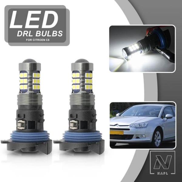 シトロエン C5 RD / C5 BREAK TD/ C5 III RD/ C5 III BREAK RW 2008-2019 HP24W P24W G4 LED デイタイムランニングライトバルブ デイライト 2個■仕様 【爆買】高懸念化学...