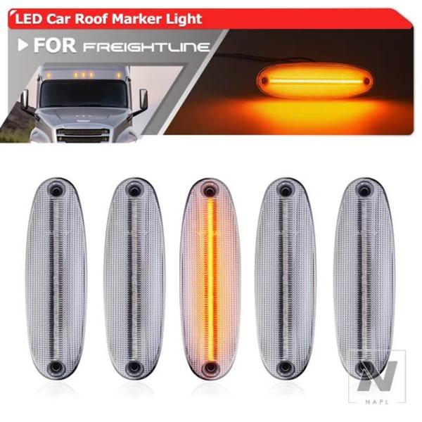 2011-2016フレイトライナー アルゴシー2008-2014カスケーディア ホワイト/アンバーLEDトップキャブルーフマーカー ランニングクリア■仕様 【爆買】危険化学物質:なし車両ブランドモデル:汎電圧:12Vインターフェースタイプ:...