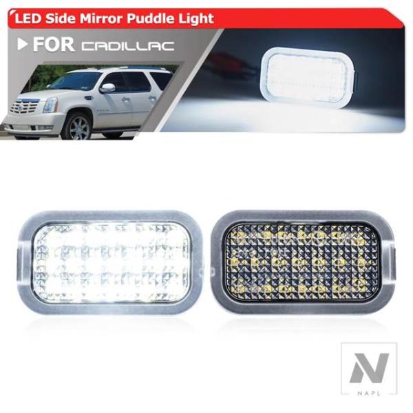 キャデラック エスカレード / エスカレード EXT / エスカレード ESV GMT900 GEN3 2007-2014 対応 ホワイト LED アンダーサイドミラー パドルラ■仕様 【爆買】高懸念化学物質:なし車両ブランドモデル:GMC...