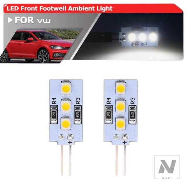 2018+ POLO MK6 JETTA MK7 2023+ TAIGUN TAIGO VIRTUS T-ROC/T-ROC CABRIO T-CROSS TOURAN II LED アンダーダッシュ フットウェルライト■仕様 【爆買】高懸...
