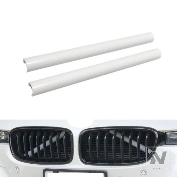 BMW 2個 Vブレース フロントグリル トリムストリップ カバー グリルバー ホワイト 1 2 3 4 5 6 7 F20 F21 F22 F23 F30 F31 F25 F26 G■仕様 【爆買】高懸念化学物質:なし幅:6cm原産国:中...