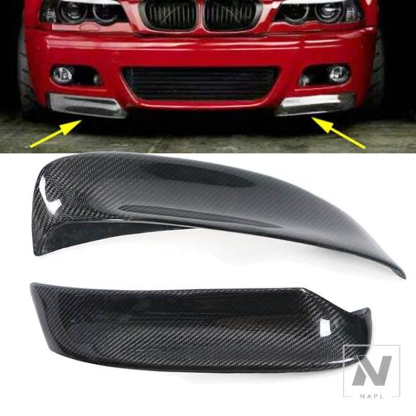 BMW 1ペア フロントバンパースプリッター ディフューザー スポイラー スプリッター リップガード リップ E46 M3 1999-2006 2001 カーボン CSLス■仕様 【爆買】高懸念化学物質:なし原産国:中国タイプ:バンパーコー...
