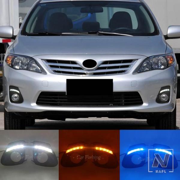 カローラ LED DRL アルティス 2011-2013 フォグランプカバー デイタイムランニングライト ワイヤースイッチリレーウィンカー付き■仕様 【爆買】高懸念化学物質:なし機能:LED DRL色:ホワイト電圧:12Vルーメン:800L...
