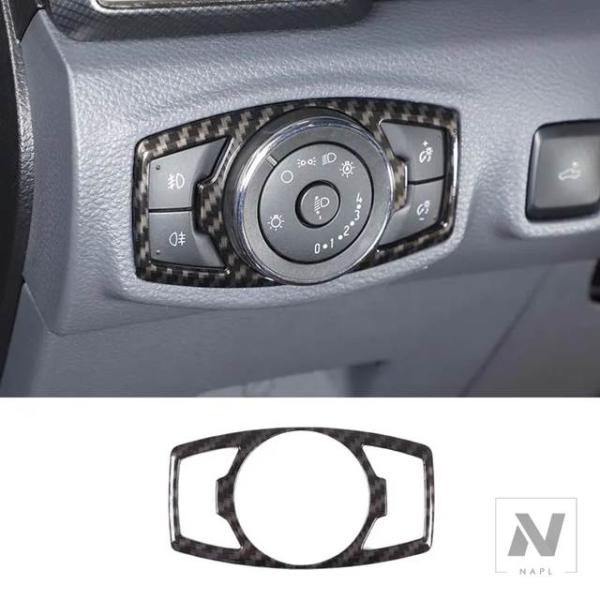 フォード 2015-2022 レンジャー ワイルドトラック T6 T7 T8 ABS カーボン製 ヘッドライトスイッチ 装飾フレーム ステッカー 内装アクセサリ■仕様 【爆買】高懸念化学物質:なし重量:3g高さ:3cm幅:10cm長さ:10...